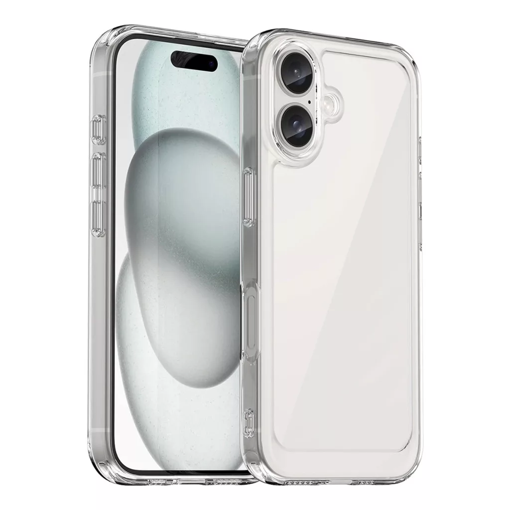 Outer Space Case Gel Frame iPhone 16 átlátszó - TOK-STORE te